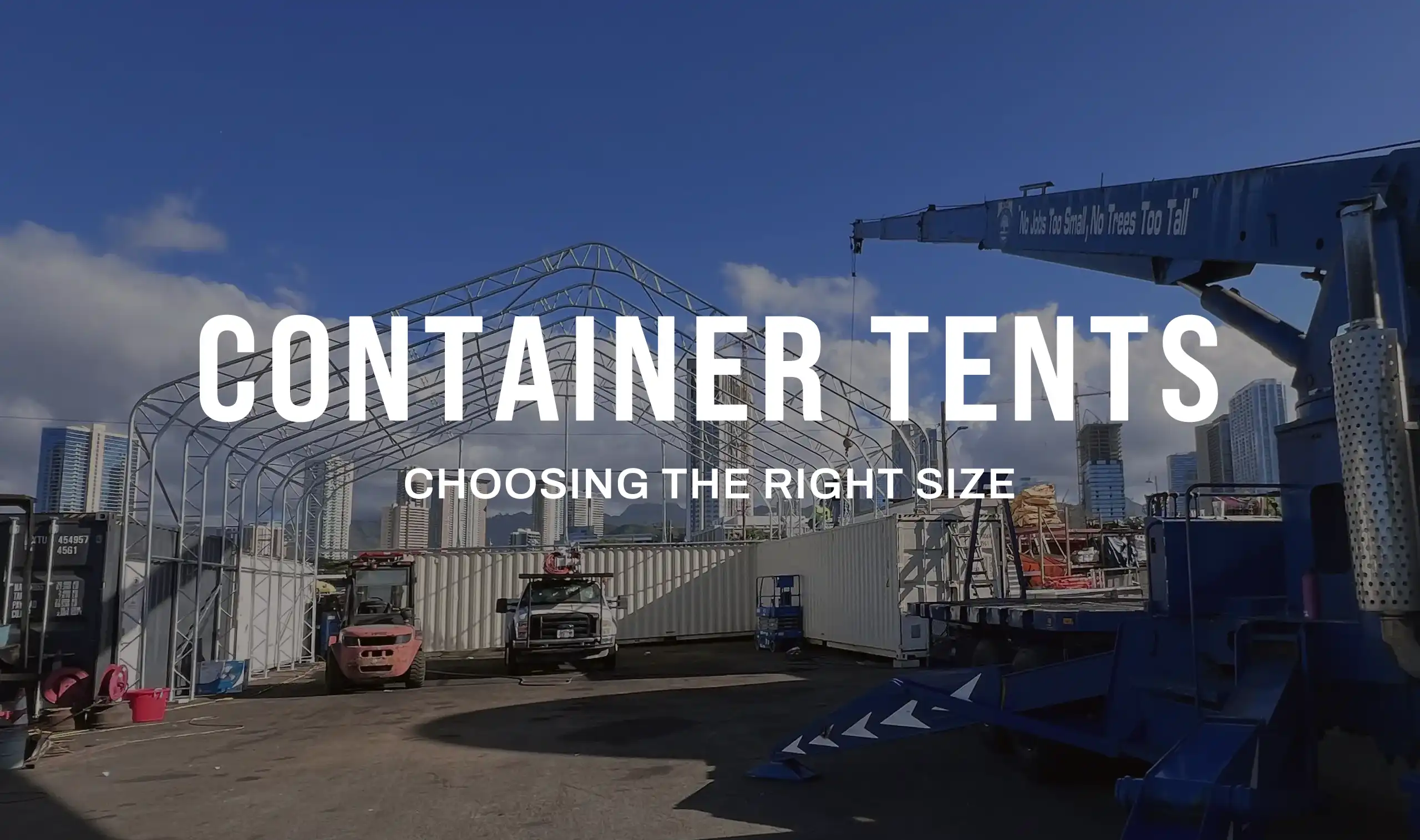 Choosing the Right Size Container Tent for Your Needs - HIWASTE MFG